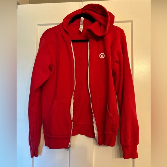 Target | Tops | Target Employee Bella Canvas Red Fleece Hoodie | Poshmark